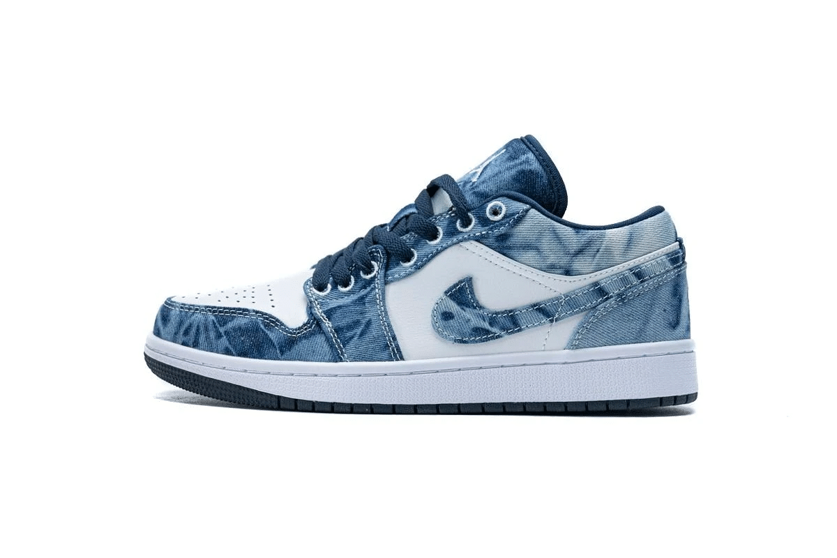 Air Jordan 1 Low SE Washed Denim Shoes - Kelvingift
