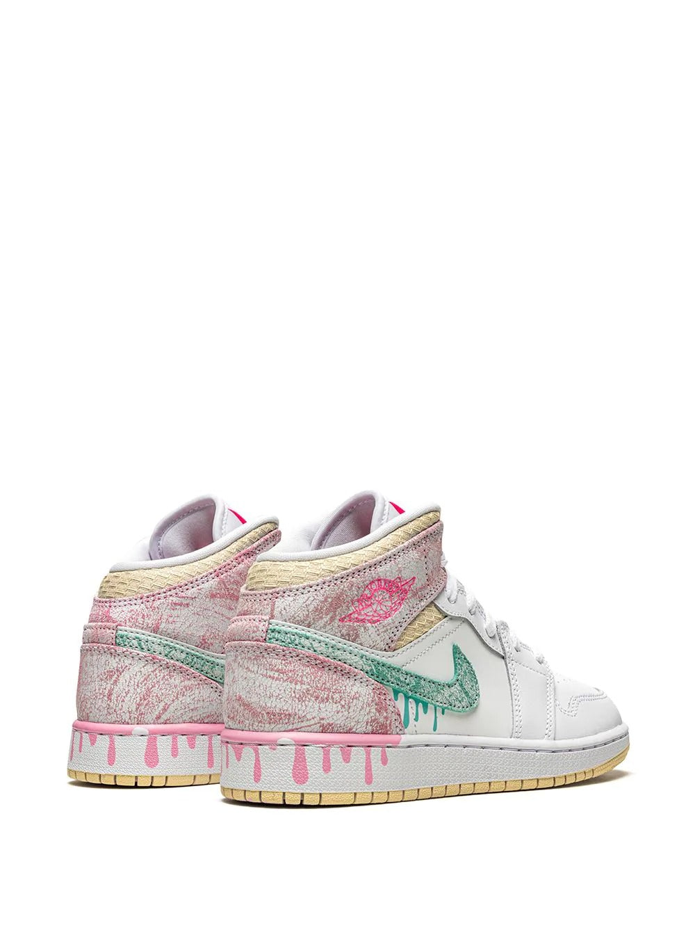 Almost Gone Nike Air Jordan 1 Mid Paint Drip Grade School R12 - Kelvingift
