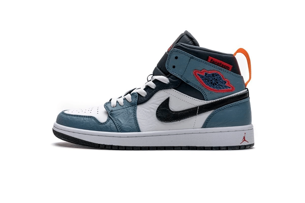 Air Jordan 1 Mid Facetasm Blue Teal Shoes - Kelvingift