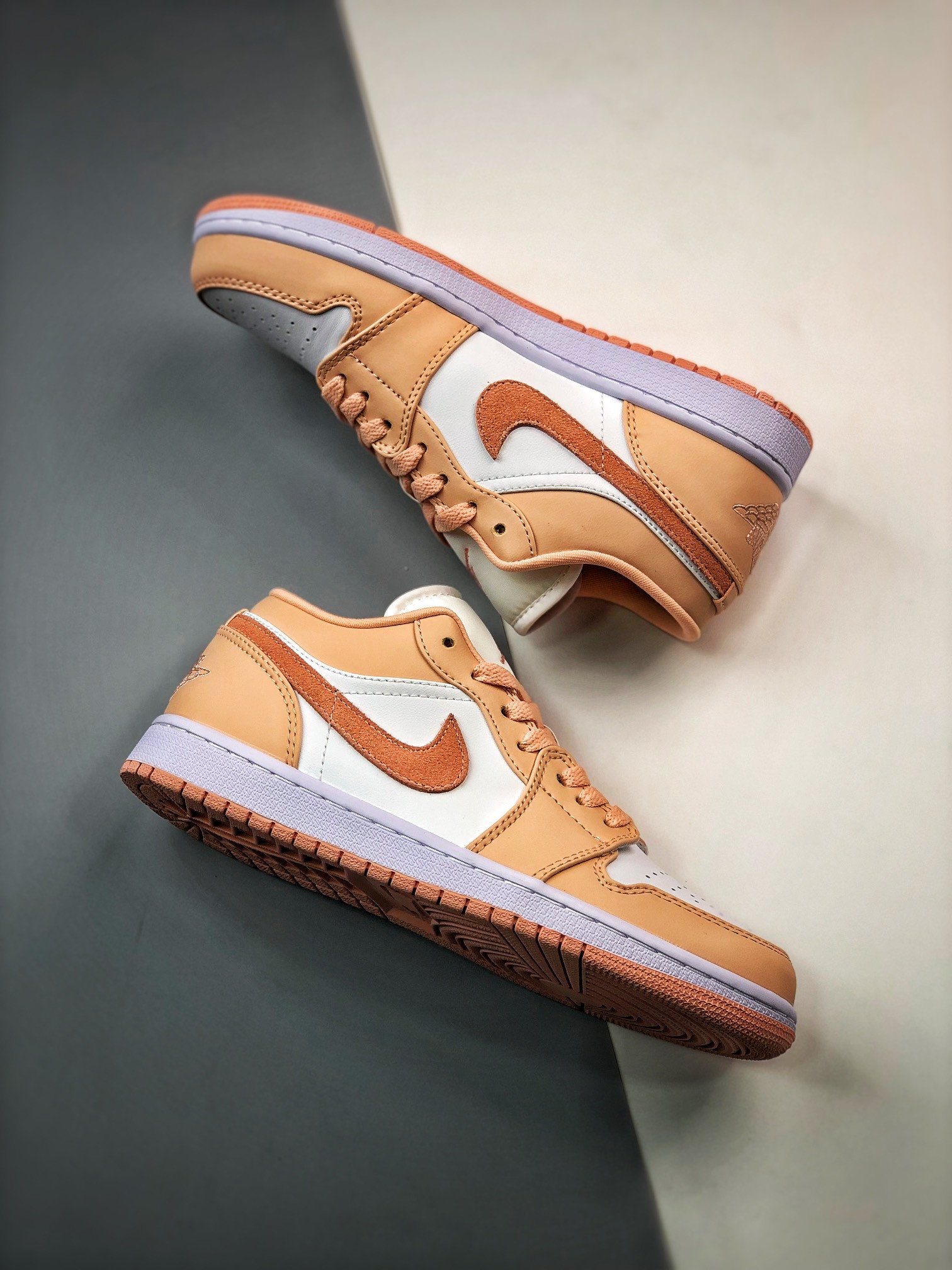 Air Jordan 1 Low Sunset Haze/Bright Citrus-White DC0774-801 - Kelvingift