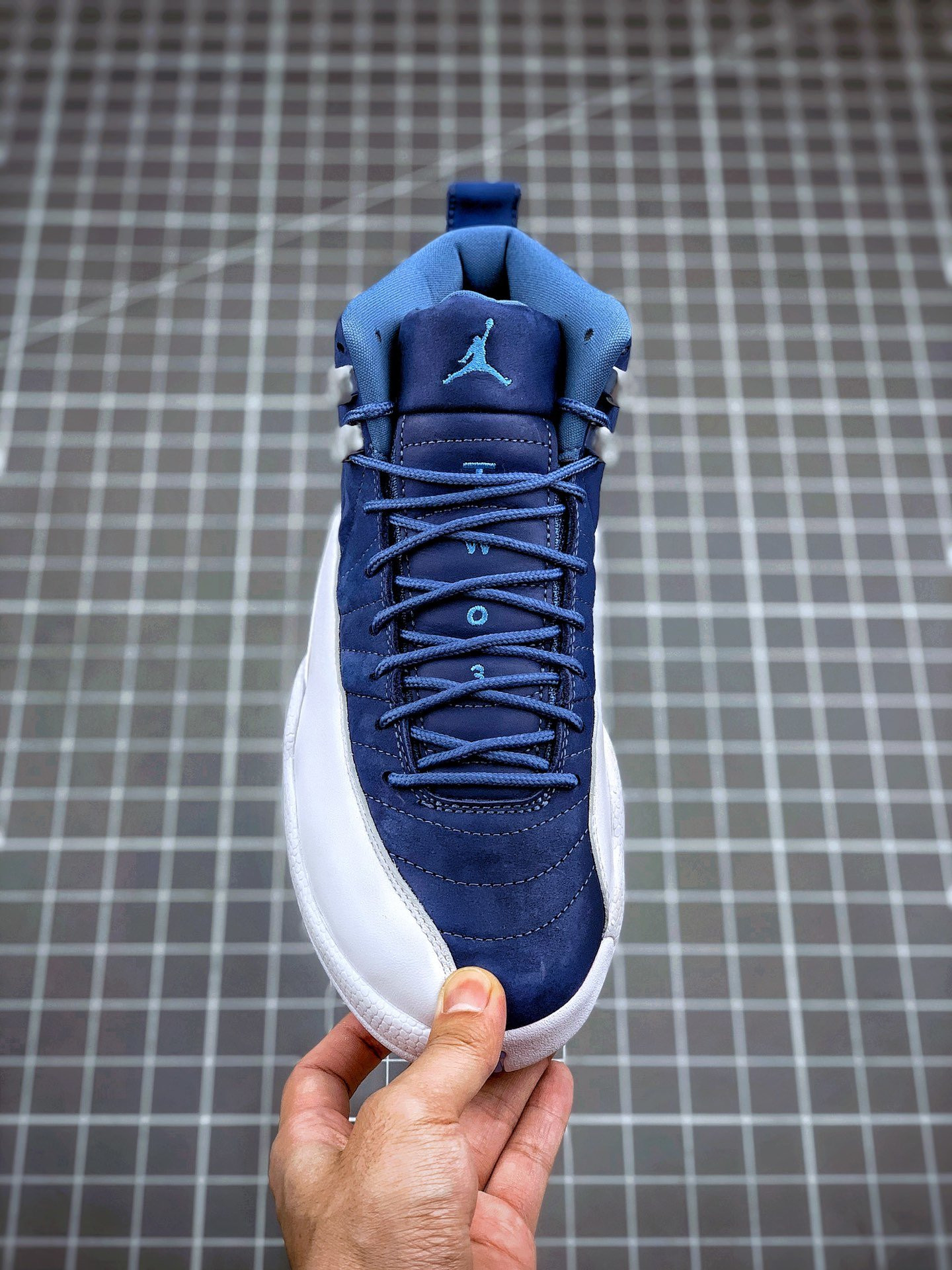 Air Jordan 12 Indigo Stone Blue/Legend Blue-Obsidian – Kelvingift