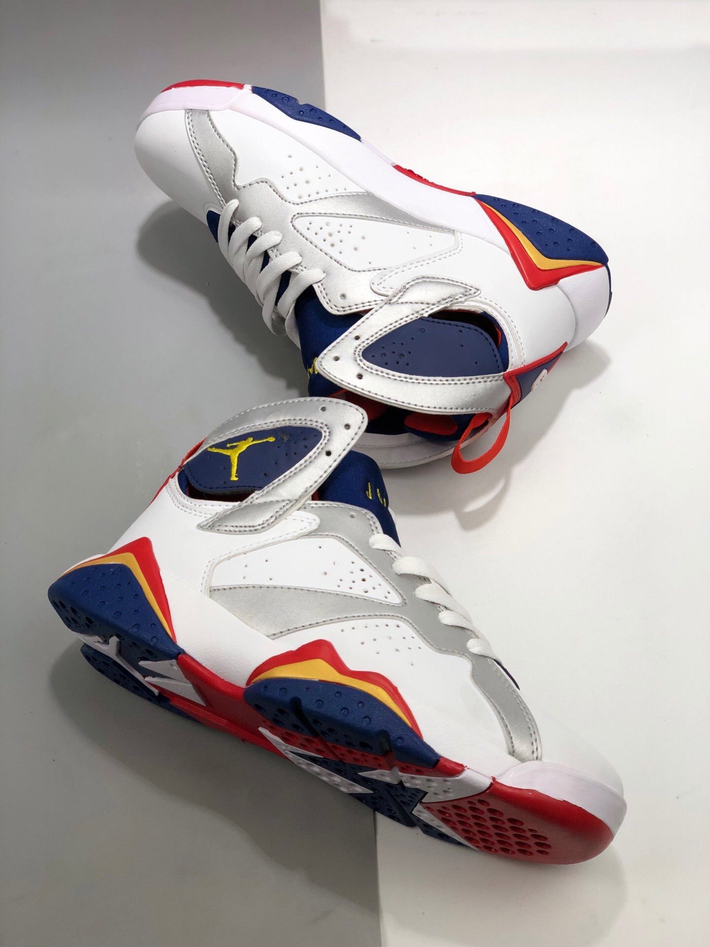 Air Jordan 7 Retro ‘Olympic’ White/Metallic Gold/Obsidian/Red – Kelvingift